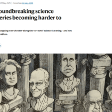 Are groundbreaking science discoveries becoming harder to find ...